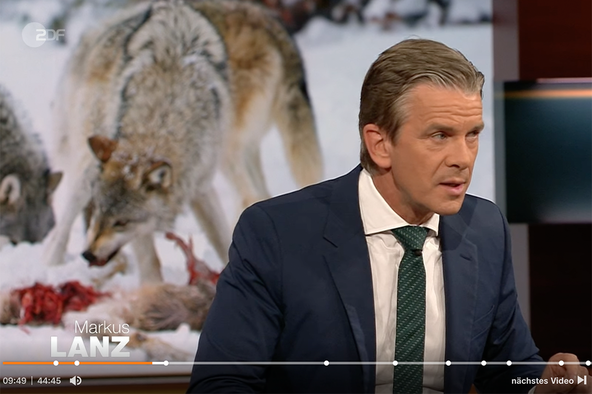 Markus Lanz zum Thema Wolf - Land und Region
